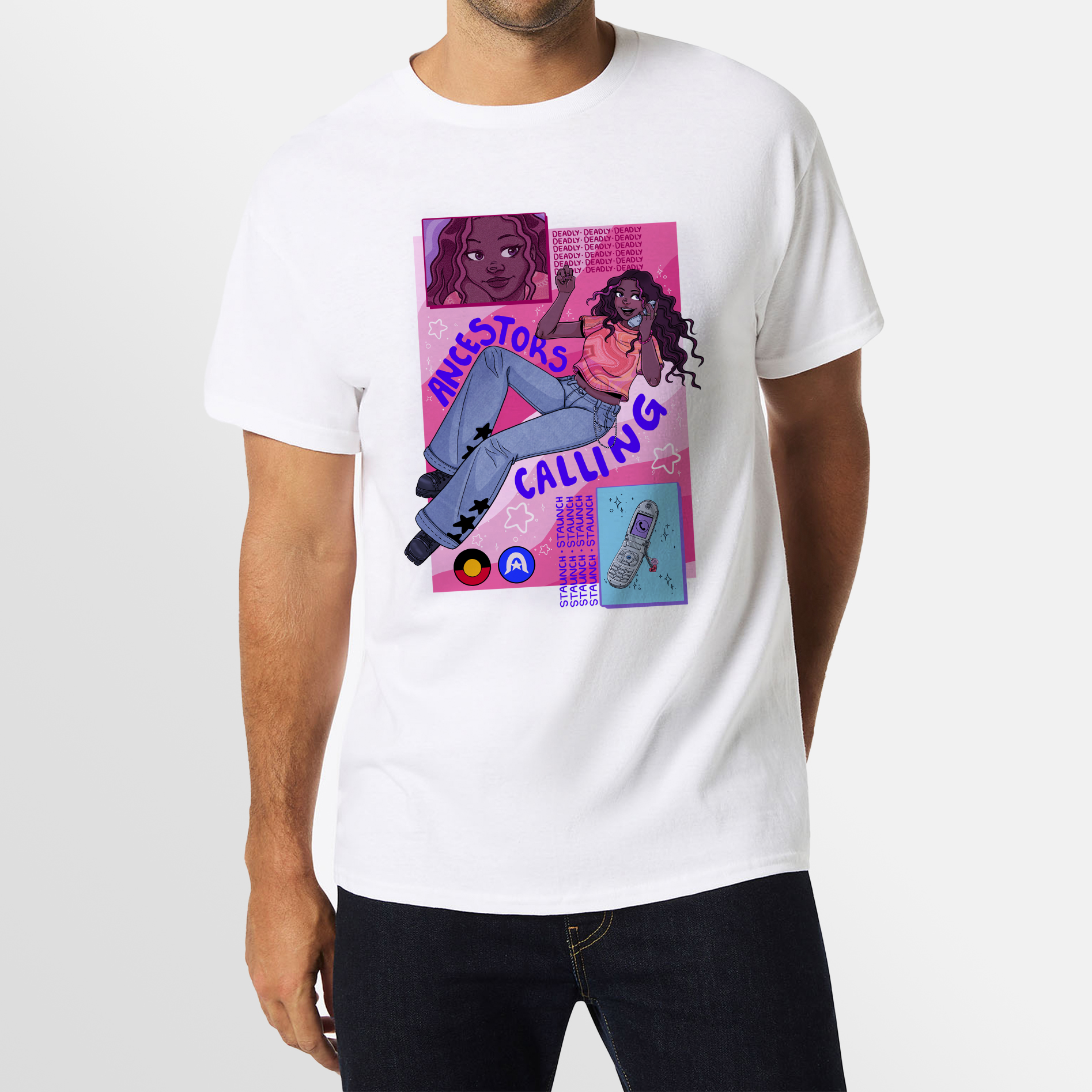 Ancestors Calling Tee | NAIDOC Week Design by Rubii Red – The T-Shirt Co