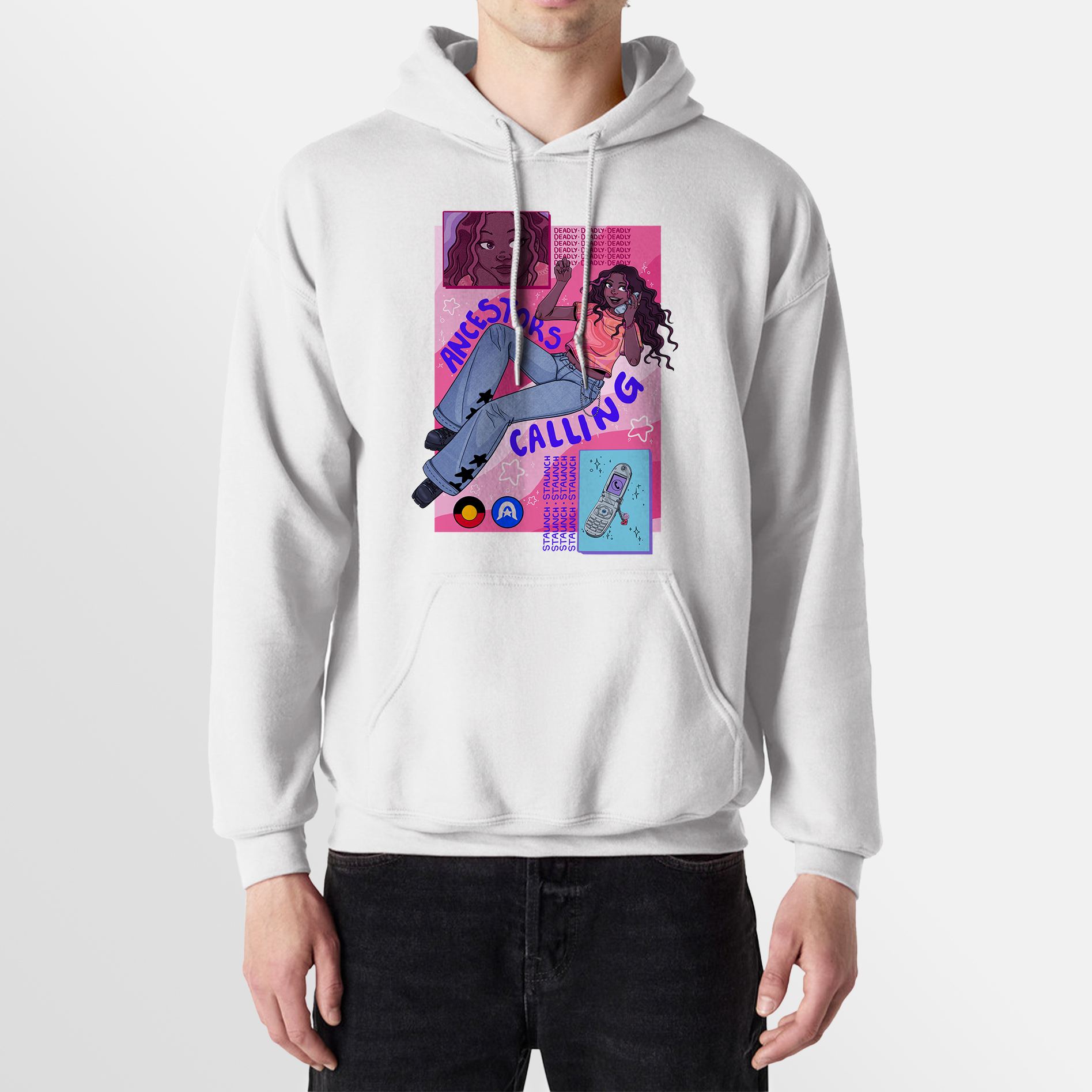 Ancestors Calling Hoodie | NAIDOC Week Design by Rubii Red – The T-Shirt Co